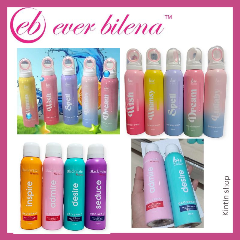 Ever Bilena Blackwater Women Body Spray/Deo Spray 150ml | Shopee ...