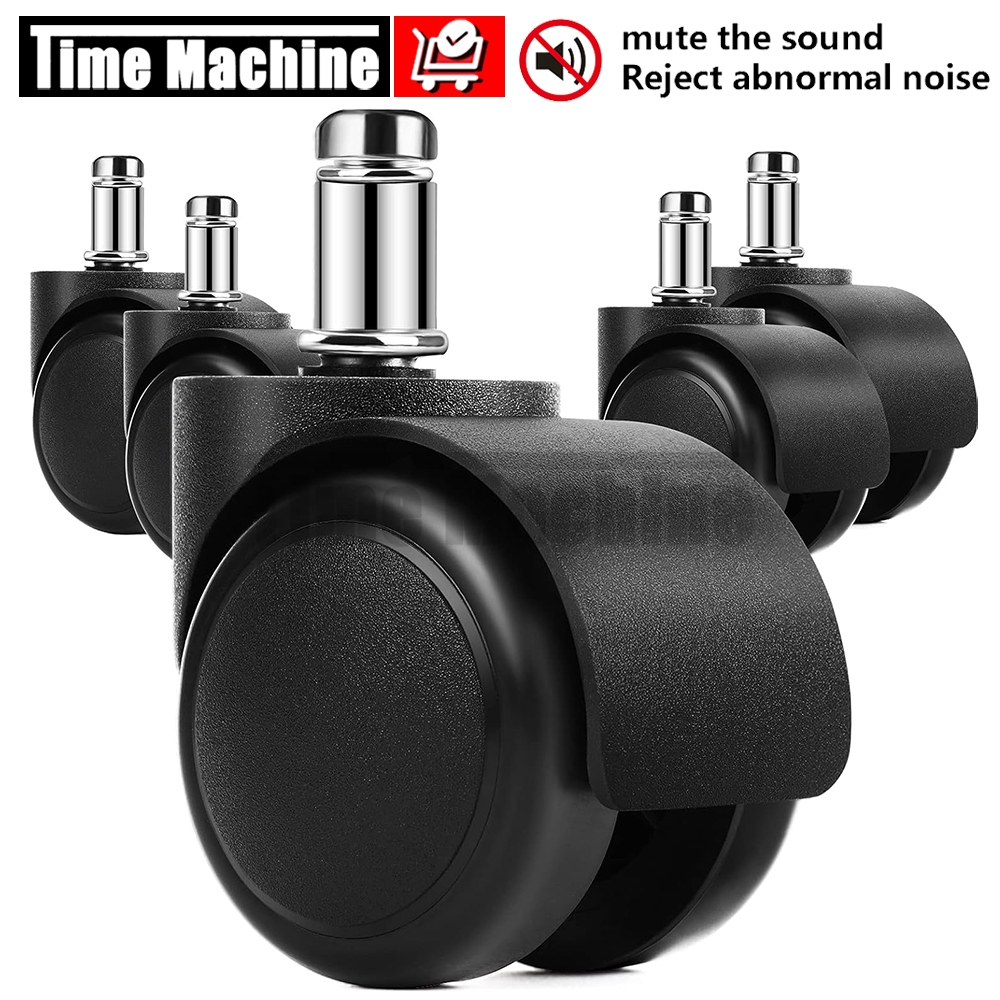 5PCS Office Chair Wheels Roller Rotating Universal Computer Chair ...