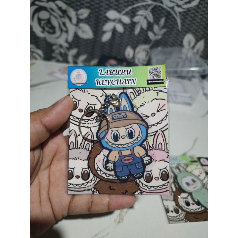 LAMINATED LABUBU KEYCHAIN WITH BACKCARD | Shopee Philippines