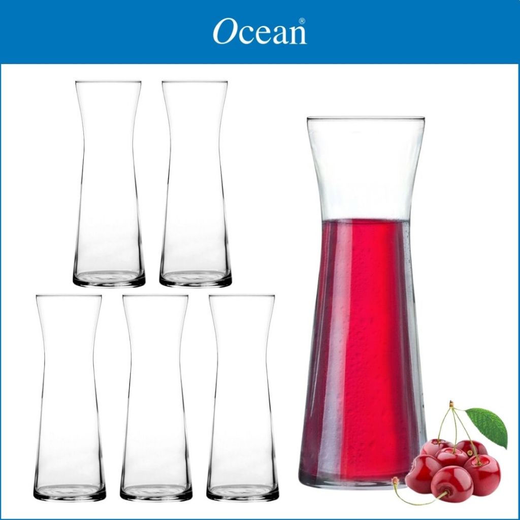 Ocean Glassware Tempo Drinking Glass 970ml Carafe (Set Of 6) | Shopee ...