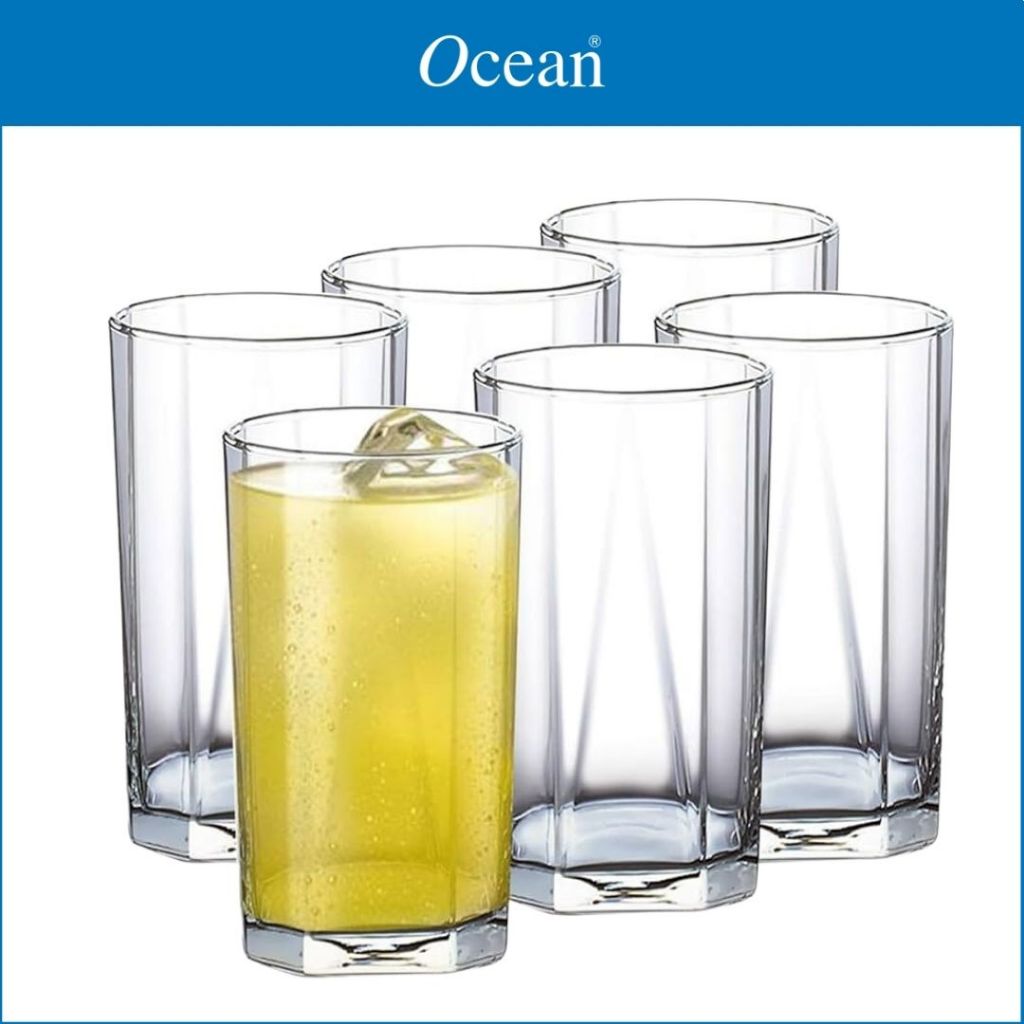 Ocean Glassware Pyramid Tumbler Drinking Glass 300ml (Set Of 6) WCCC ...