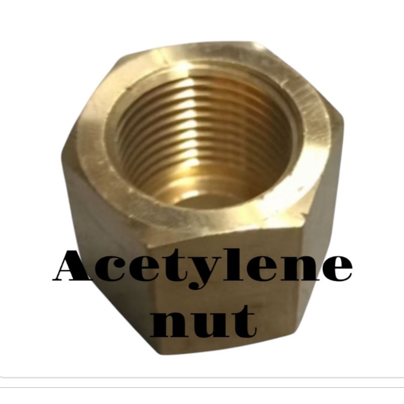 Regulator inlet connector standard (Acetylene tank nut only) | Shopee ...