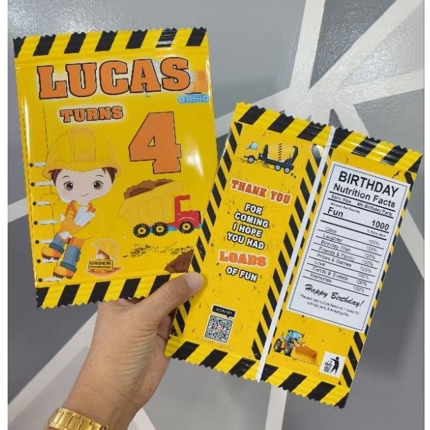 Construction Theme Chip Bags (10pcs./order) | Shopee Philippines