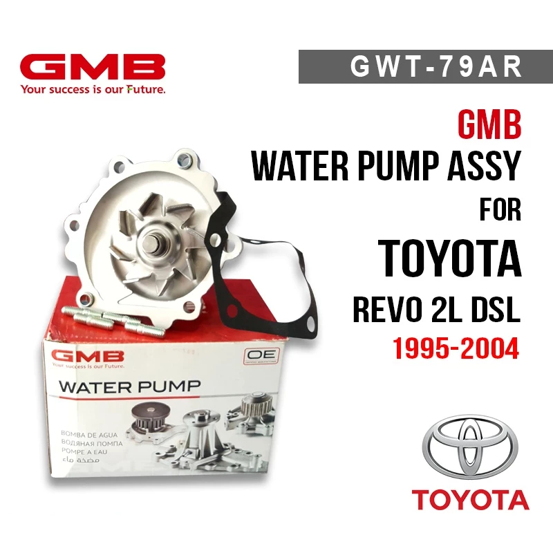 GMB Water Pump for Toyota 2L ,3L 5L Engine fits Revo , HIace (1997-2002 ...