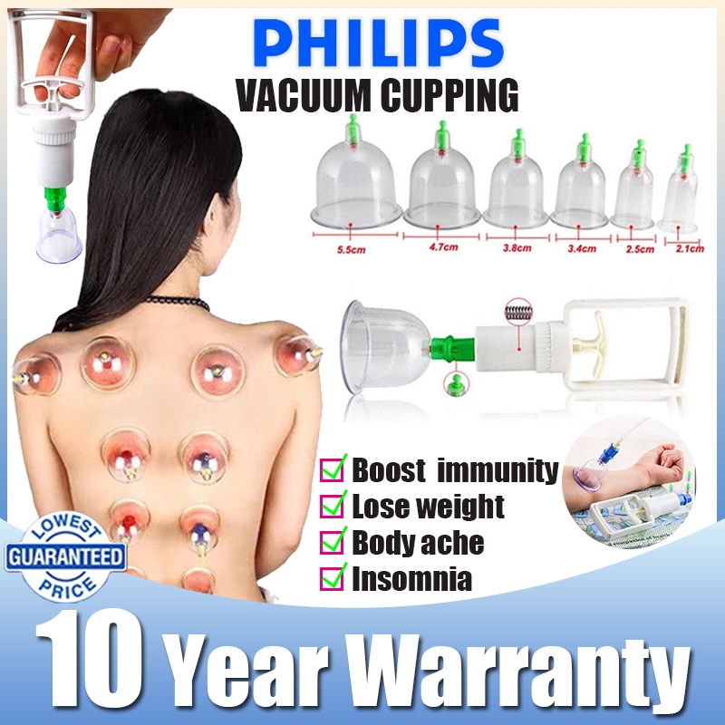 PHILIPS Vacuum Cupping 12PCS set Suction Cups jar Set plastic vacuum ...