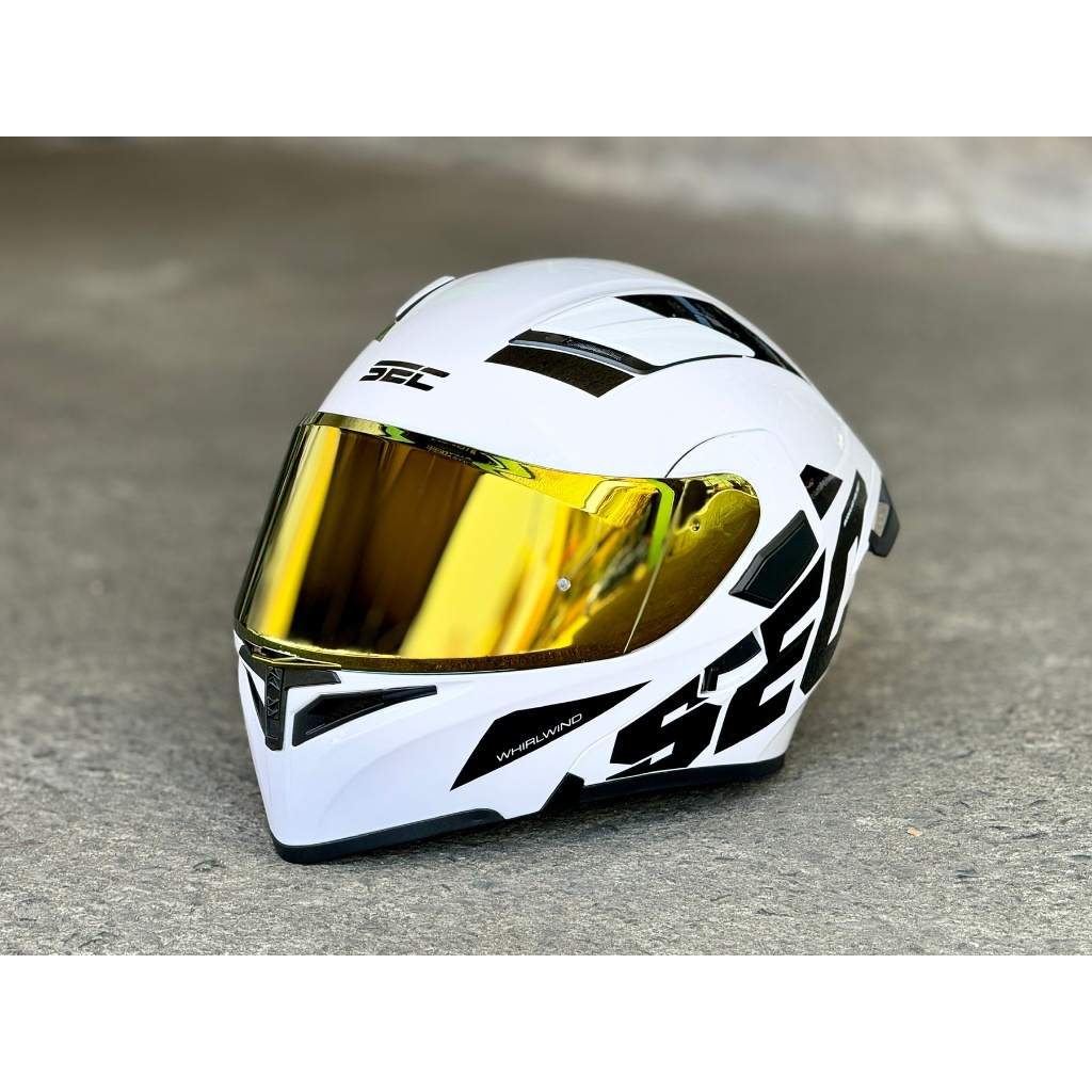 SEC Whirlwind Brand Modular Dual Visor Helmet with Free Extra Clear ...