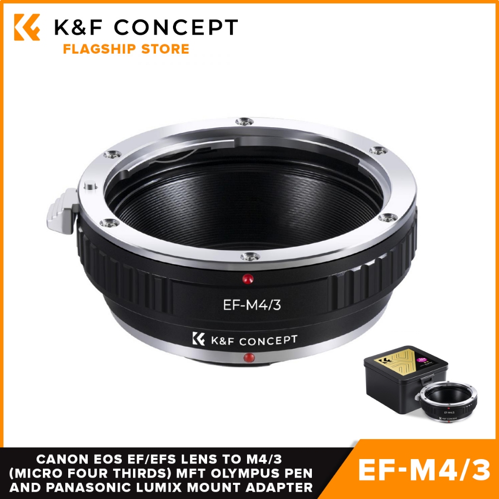 K&F Concept Canon EF Lenses to M43 MFT Mount Camera Adapter EF-M43 ...