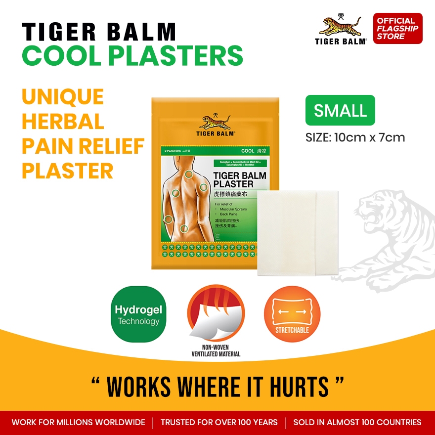 Tiger Balm Cool Plaster Small 2s for Soothing Relief | Shopee Philippines