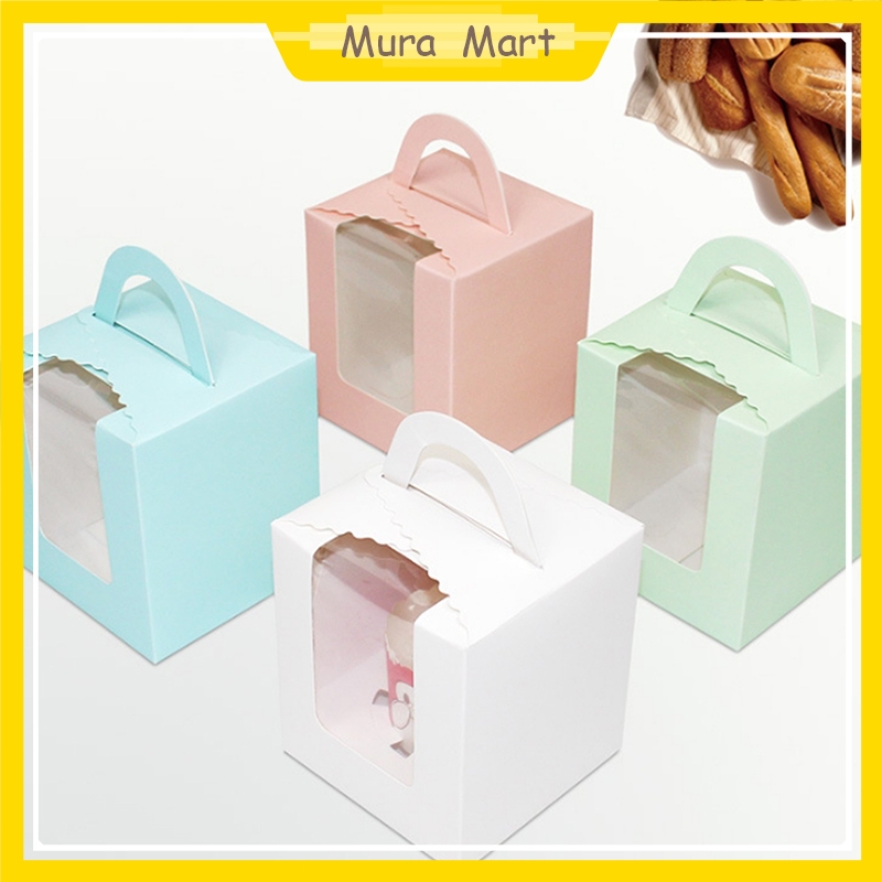 50pcs Pastry Box Single Solo Cupcake Box Cookies Boxes Individual Box ...