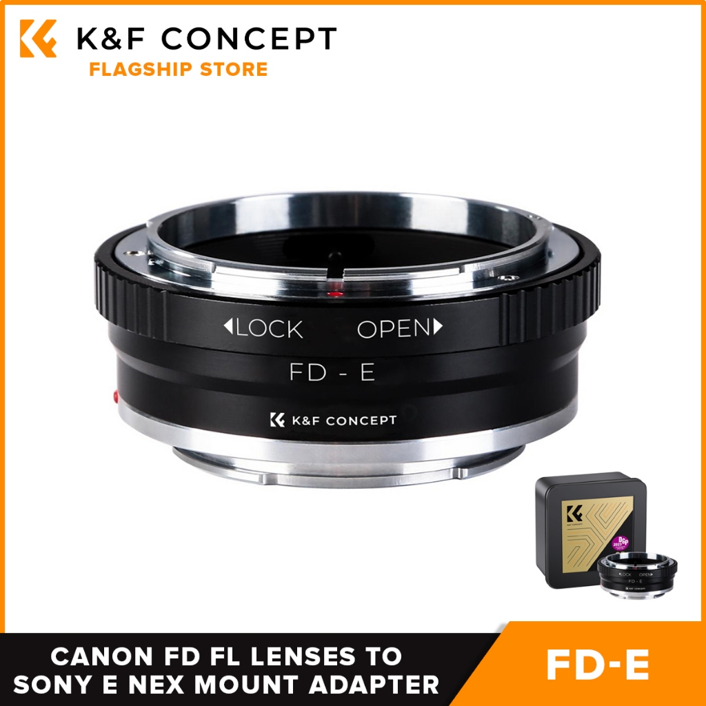K&F Concept Canon FD Lenses to Sony E Mount Camera Adapter FD-E ...