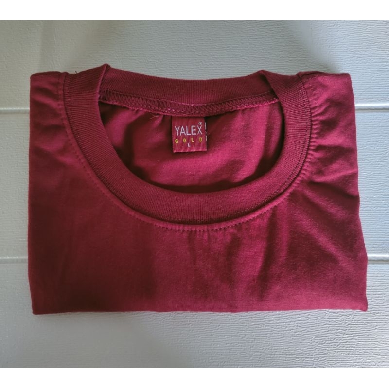 MAROON Yalex Plain T-shirt | Shopee Philippines