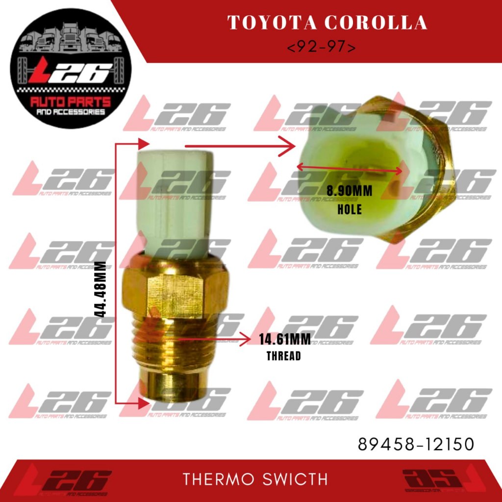 Toyota Corolla AE101 THERMO SWITCH SENSOR 1992-1997 89458-12150 89428 ...