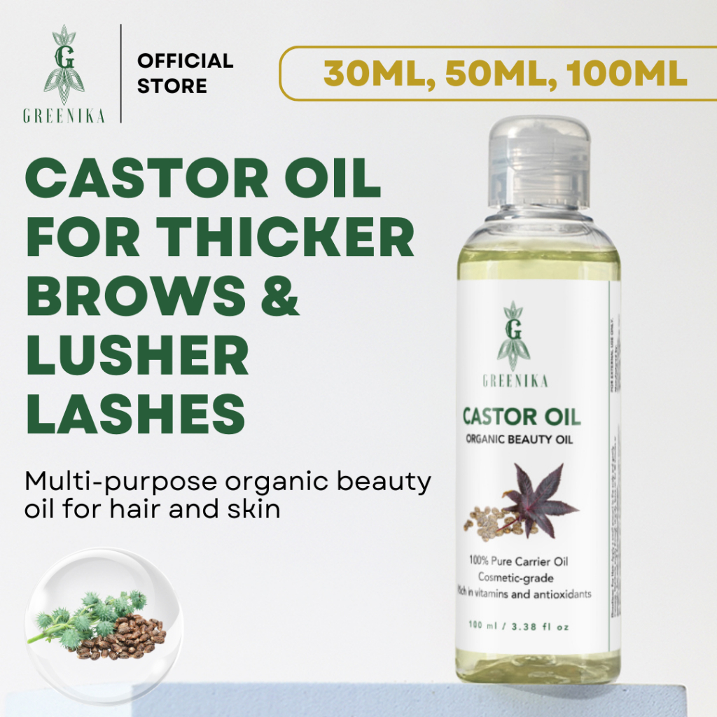 [ PURE CASTOR OIL ] Greenika Essentials Organic Castor Carrier Oil Fast ...