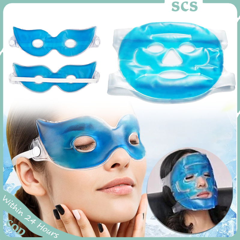Cold Face Eye Mask Ice Pack Reduce Face Puff, Dark Circles, Gel Hot ...