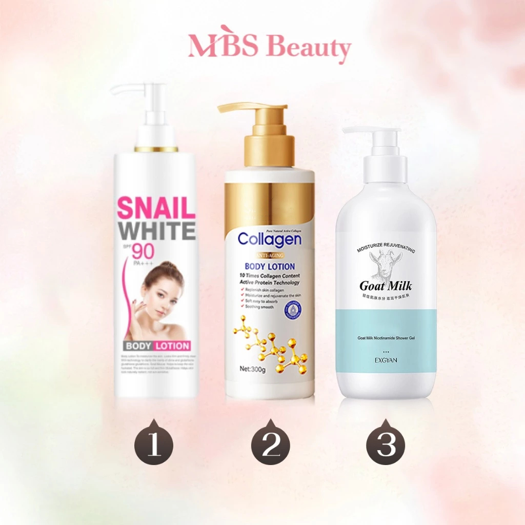[Body Care Set]Snail White Body Lotion Collagen Whitening Goat Milk ...