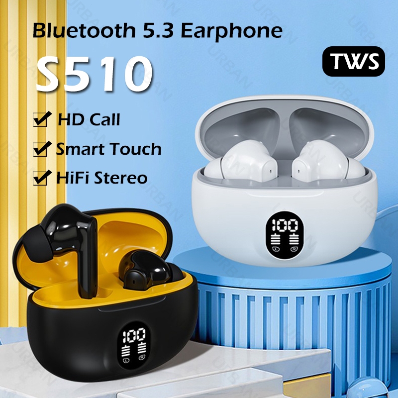 S510 TWS Bluetooth Earbuds Wireless Bluetooth Earphones with Mic Touch ...