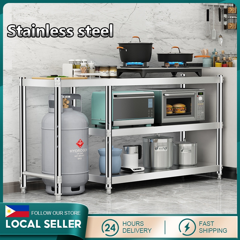 Gas Stove Stand with LPG roller Stainless Gas Rack Stove Rack Kitchen ...