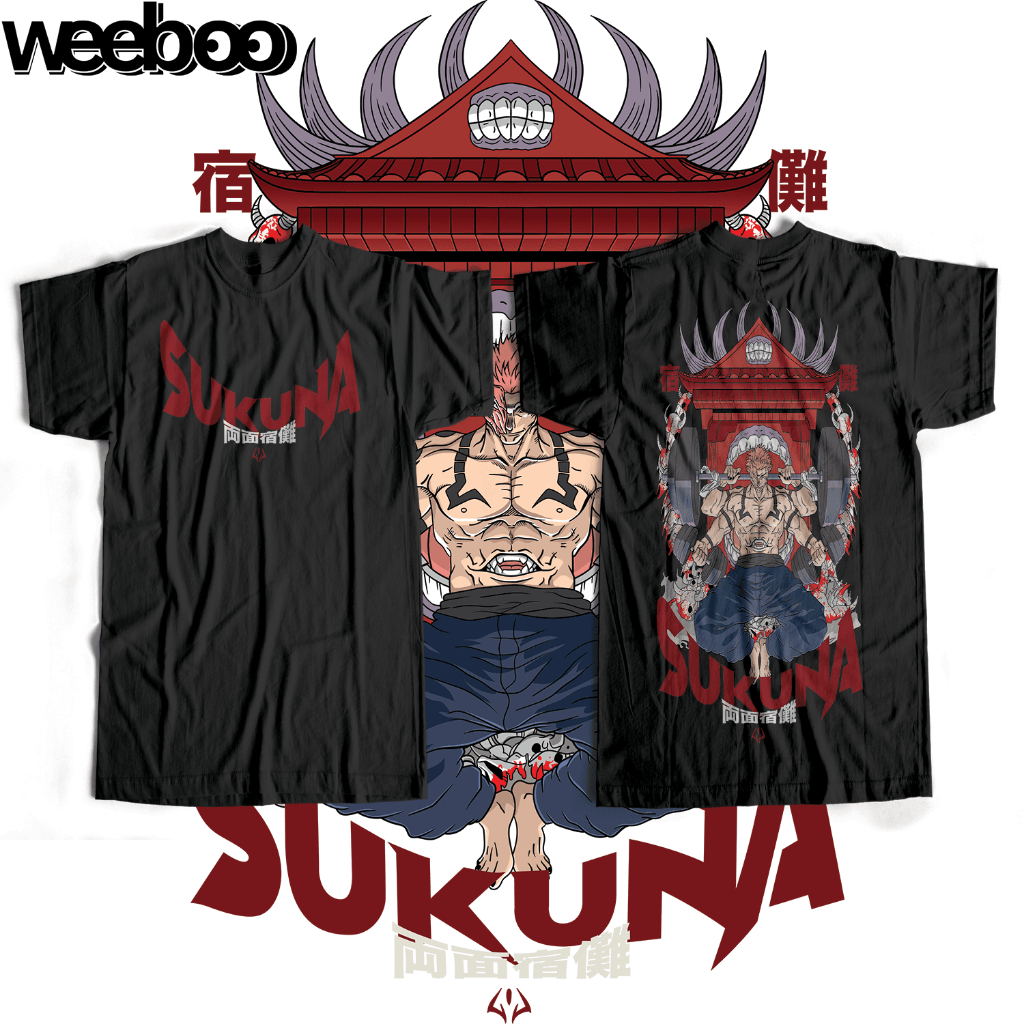 WEEBOO APPAREL JUJUTSU KAISEN SUKUNA ANIME SHIRT | Shopee Philippines