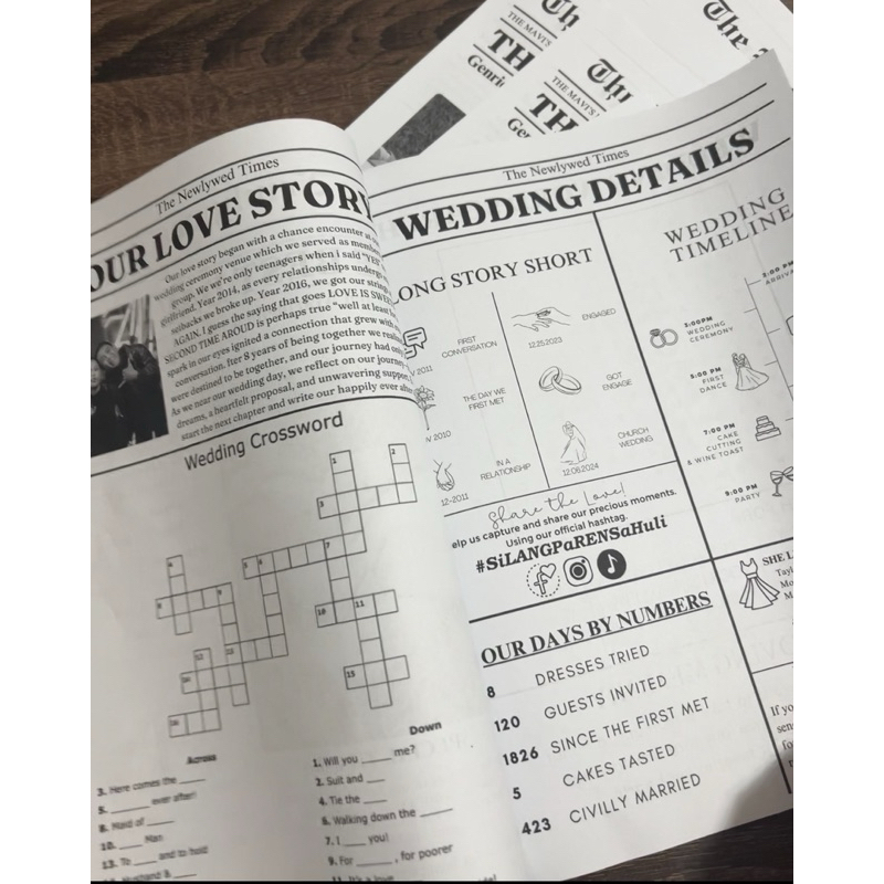 (2 PCS) 4 Pages Newspaper A4 size glued together FREE layout | Shopee ...