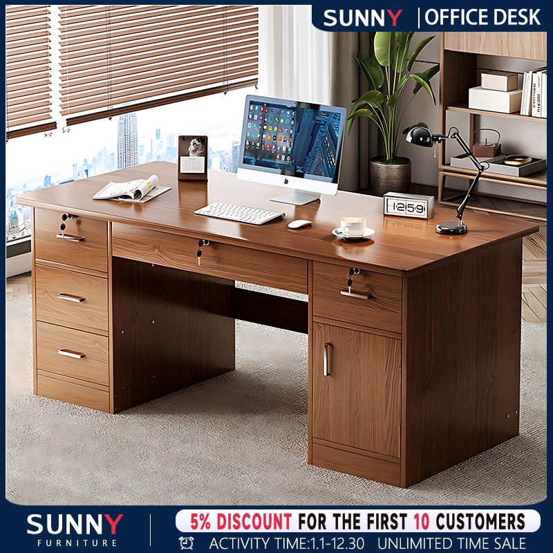 SUNNY Office Desk Drawer Computer Desk Minimalist Home Desk Study ...