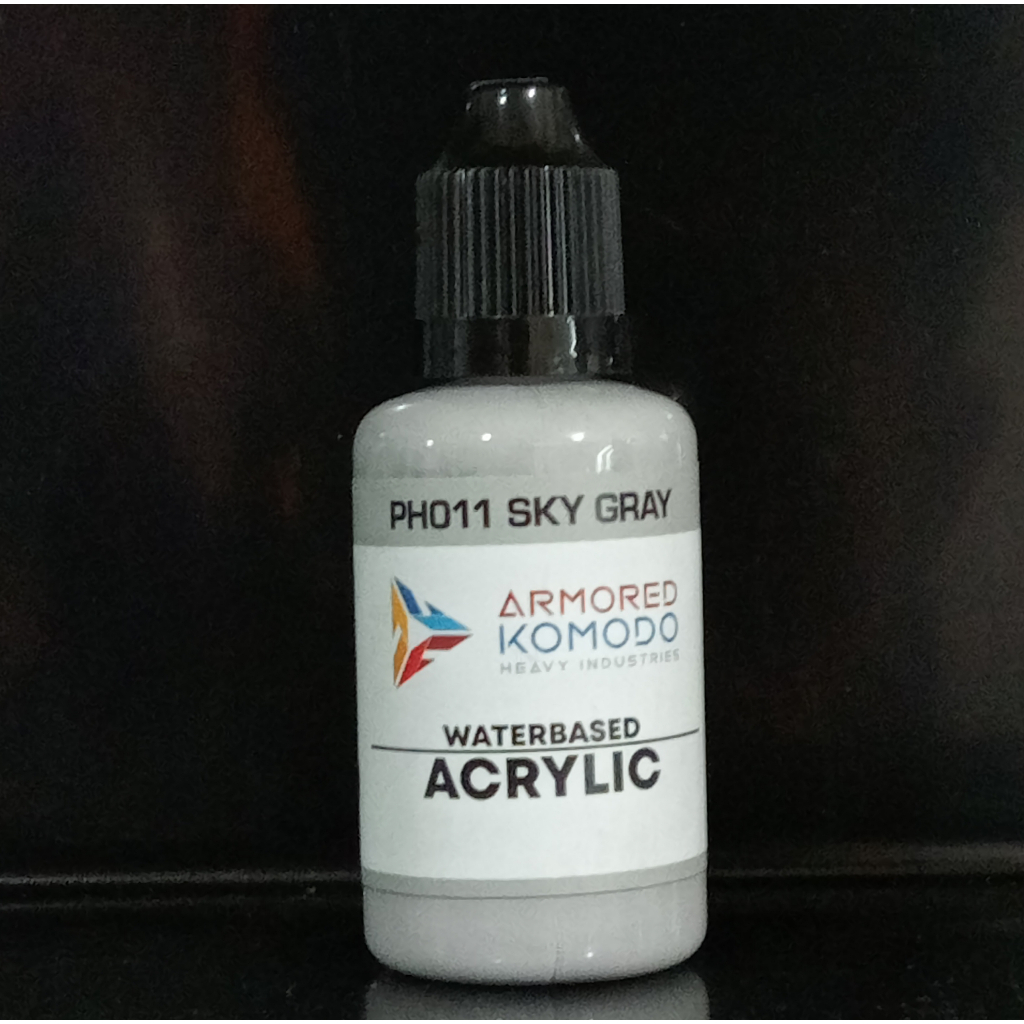 Armored Komodo Heavy Industries PH011 Sky Gray 30 ml Waterbased Acrylics Paint Basic Solid Color ...