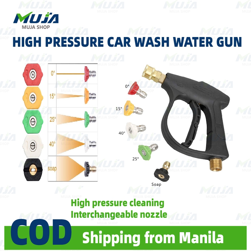 Car wash nozzles high pressure car wash gun 5 fan nozzle connectors for ...