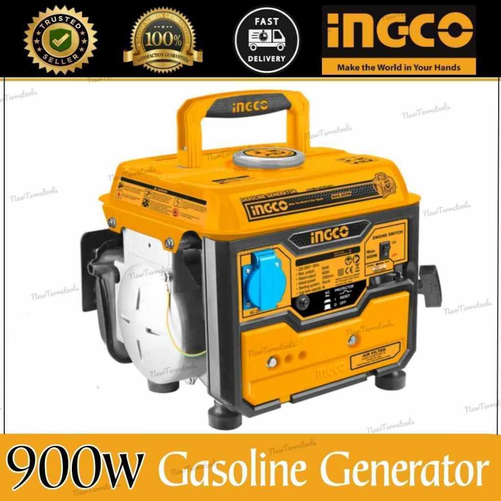 JR KAWASAKI /INGCO/WADFOW 900W 1KVA Portable Gasoline Generator 2 Stroke Engine GE10002-5P ...
