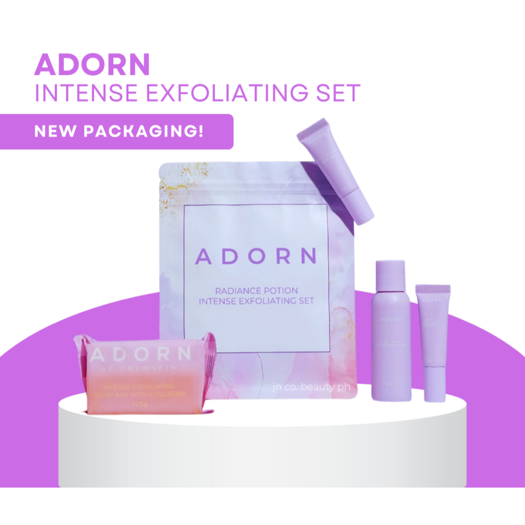 (NEW PACKAGING) ADORN Radiance Potion Intense Exfoliating Set | Shopee ...