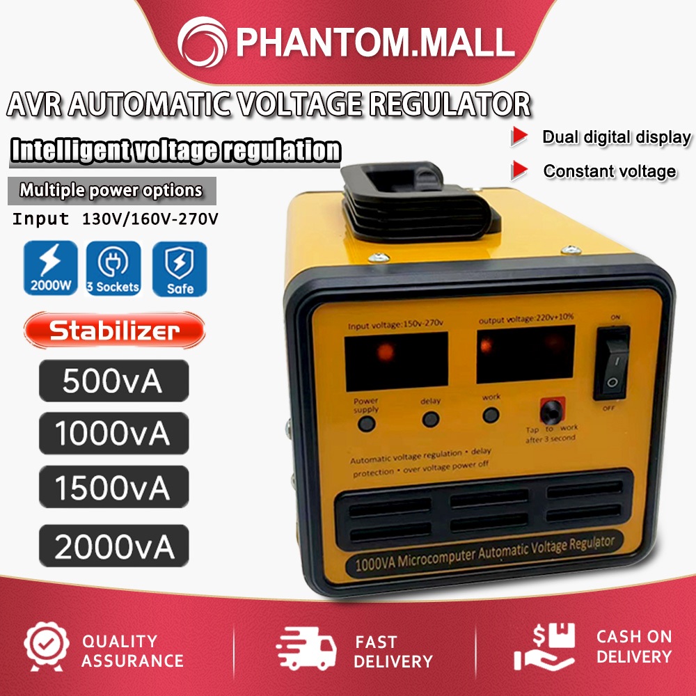 AVR Automatic Voltage Regulator 2000W AVR-1000VA/1500VA/2000VA Servo ...