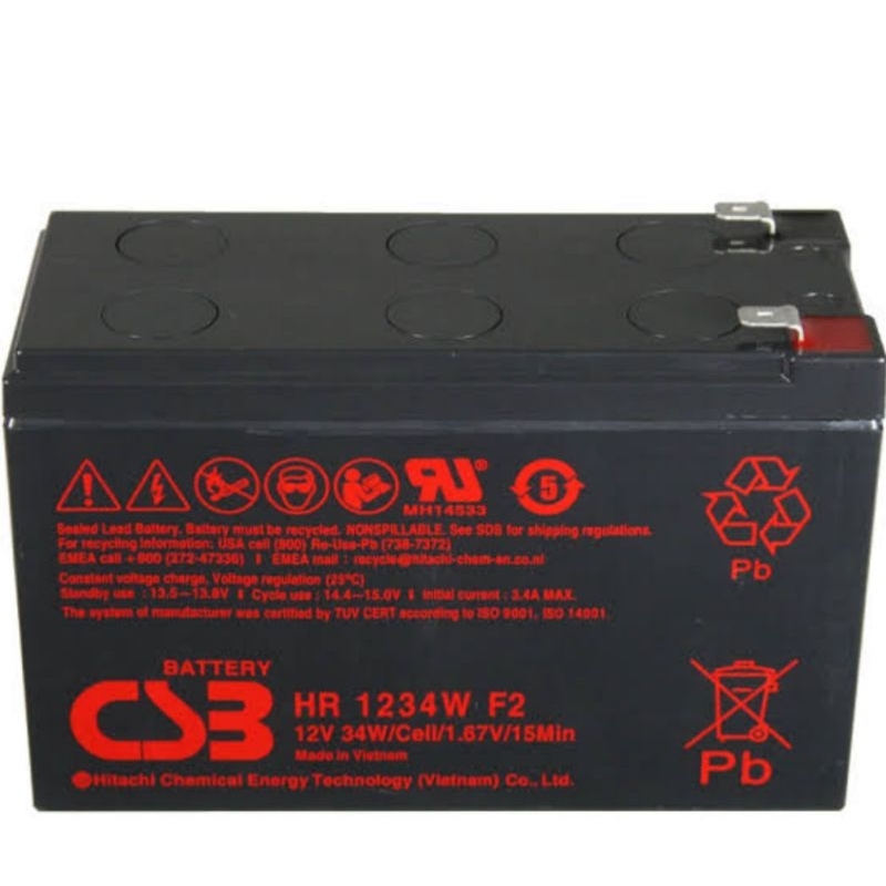 CSB Original 9Ah 12V HR 1234W F2 Fresh Brand new (NOV2025 made ...