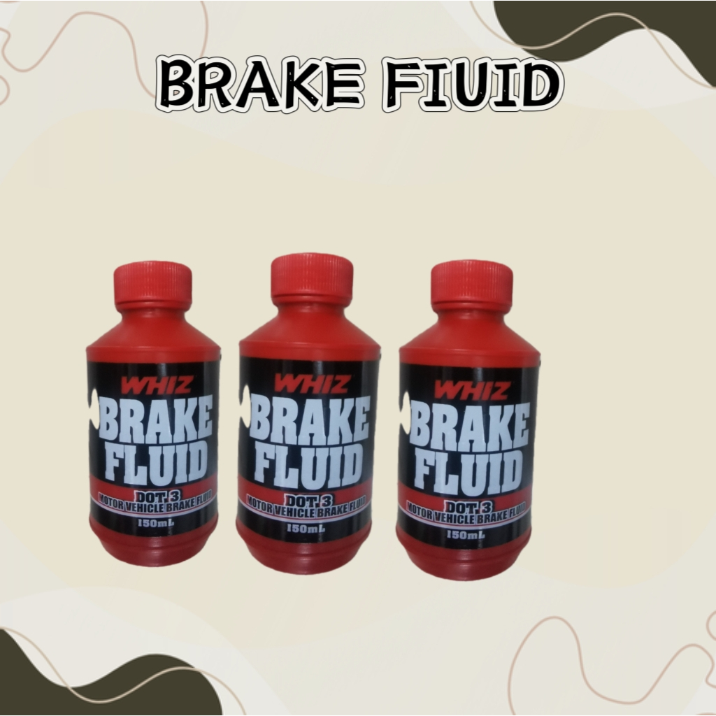 Motorcycle Brake Fluid Heavy Duty DOT3 WHIZ Brake 150ml | Shopee ...