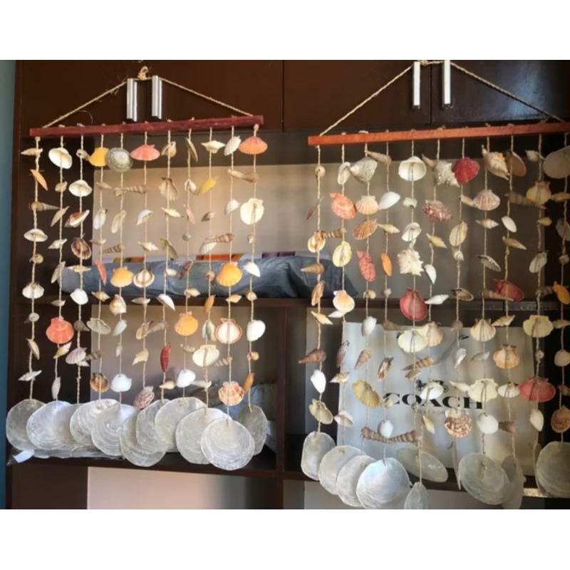 Boho Capiz sea shell Curtain Decor - Nordic Outdoor Curtains for ...