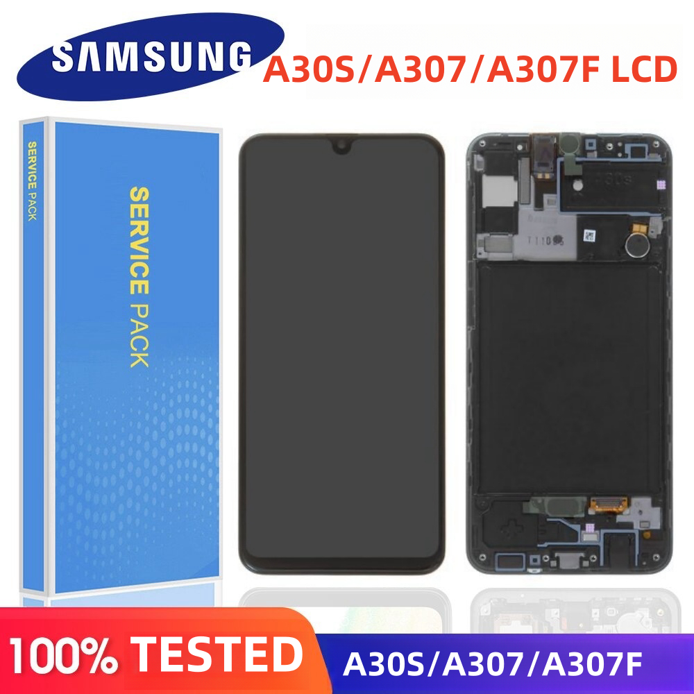 LCD WITH FRAME FOR SAMSUNG A307- A30S SM-A307F SM-A307FN SM-A307G LCD ...