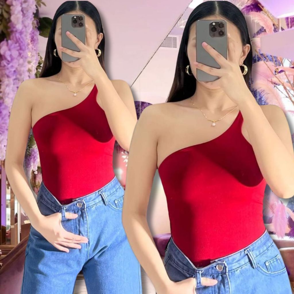 Authentic Clothes One Sided Trendy Top Slanted Halter Sexy Crop top ...