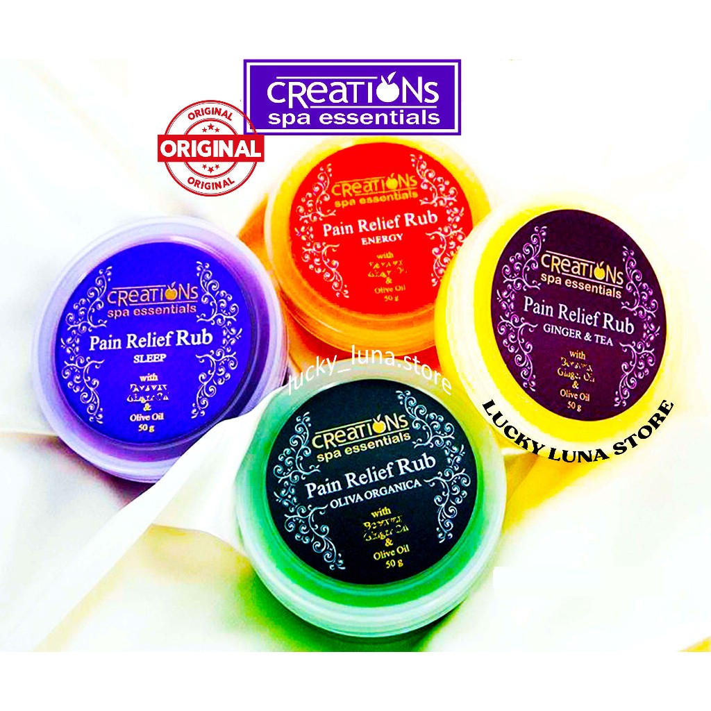 CREATIONS PAIN RELIEF RUB 50g. Anti Stress Relaxing Scent Body Pain ...
