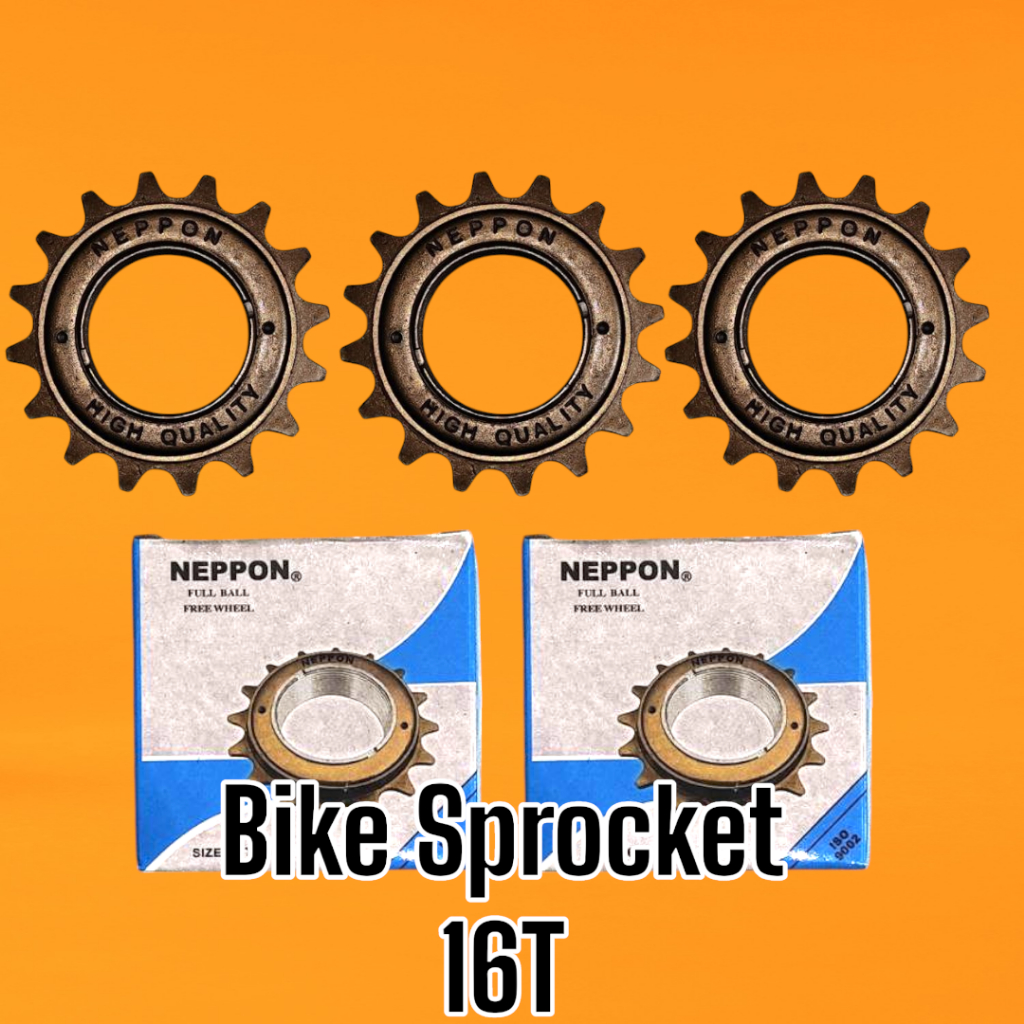 NEPPON Bike Sprocket 16T Single Speed for BMX Japan Bicycle Freewheel ...