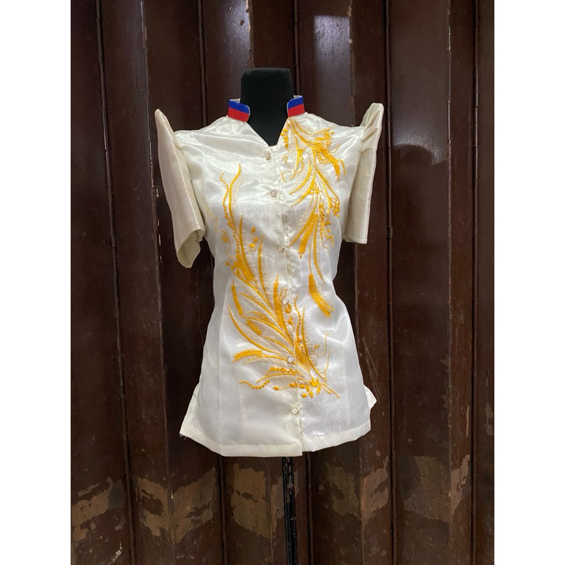 Filipiñiana Blouse/Imelda Sleeve | Shopee Philippines