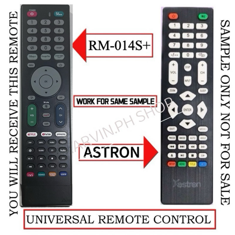 ready to use Universal remote control for astron Led tv remote na ...
