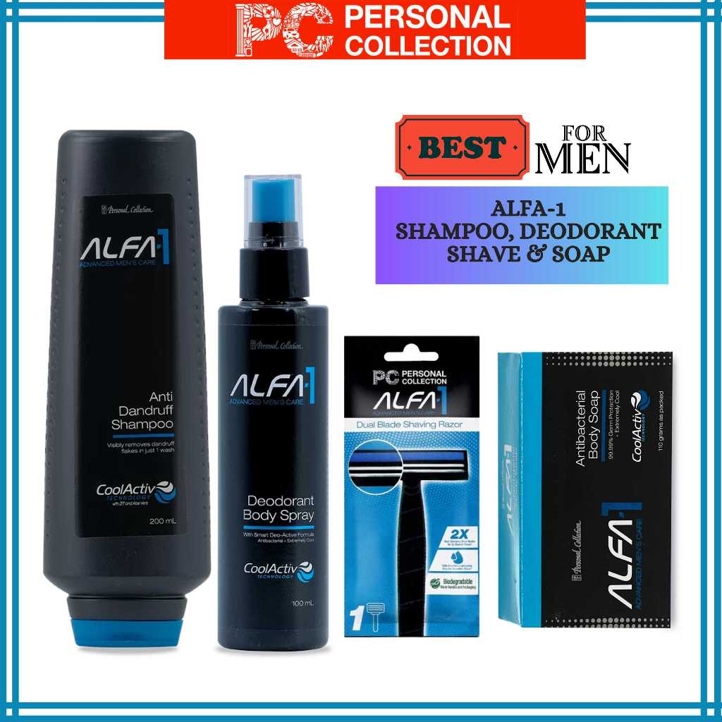 Personal Collection Alfa-1 Anti Bacterial Soap, Deodorant, Razor Shave ...