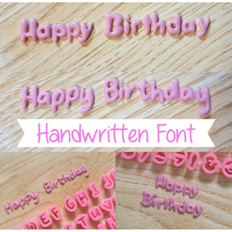 Minimalist Font Letters Fondant Cake or Cookie Cutter Stamp | Shopee ...