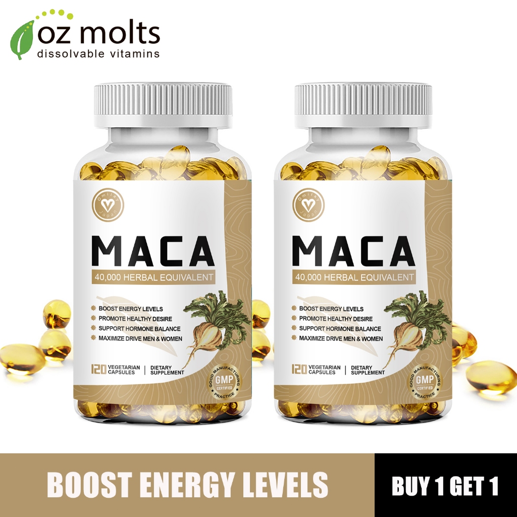 Ozmolts Maca Capsule Improve Hormone Balance Supplement Maca Root Soft ...