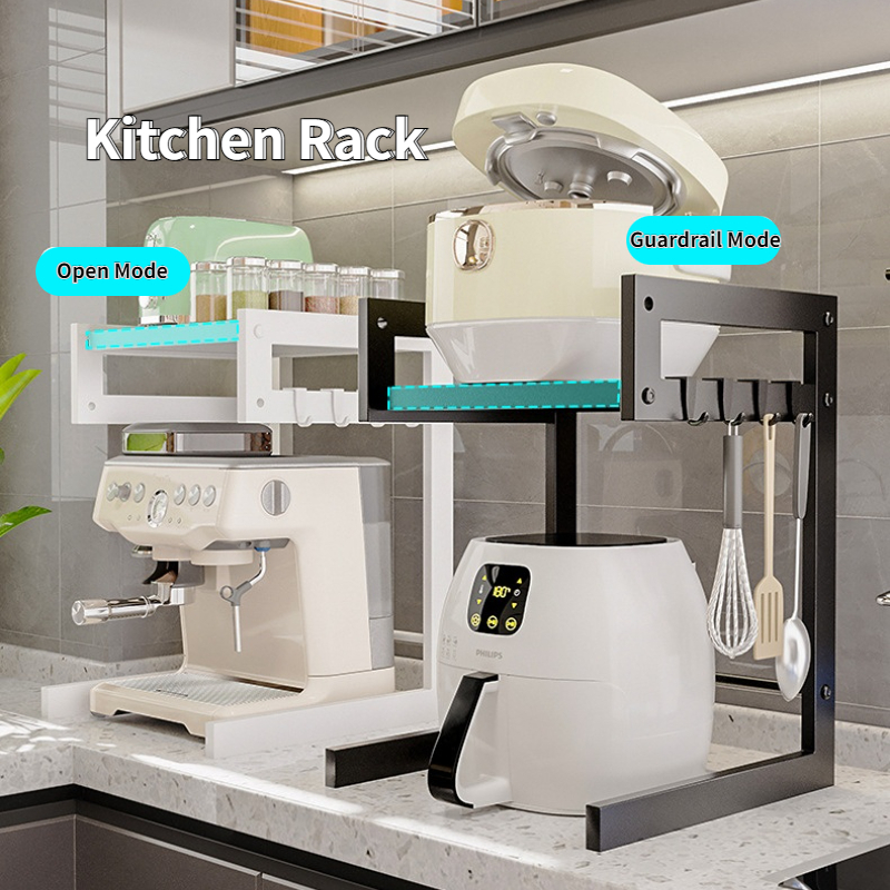 Kitchen Rice Cooker Organizer Storage Metal Rack Appliances Organizer ...