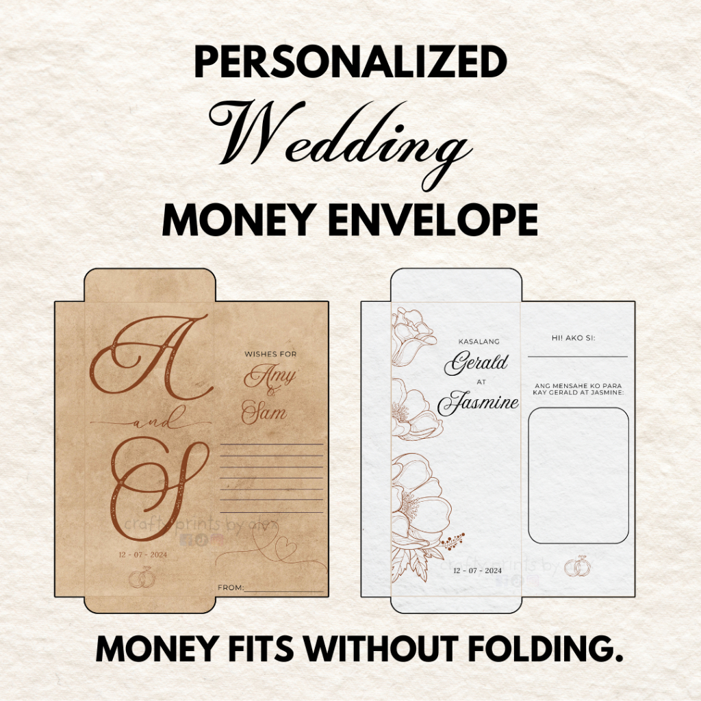 Personalized Wedding Money Envelope | Shopee Philippines