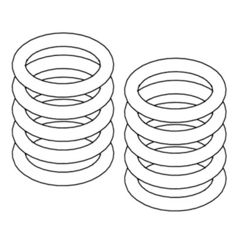 2PCS Weight Stack Spring 1" ID x - Chrome Plated - For 1" Guide Rods ...