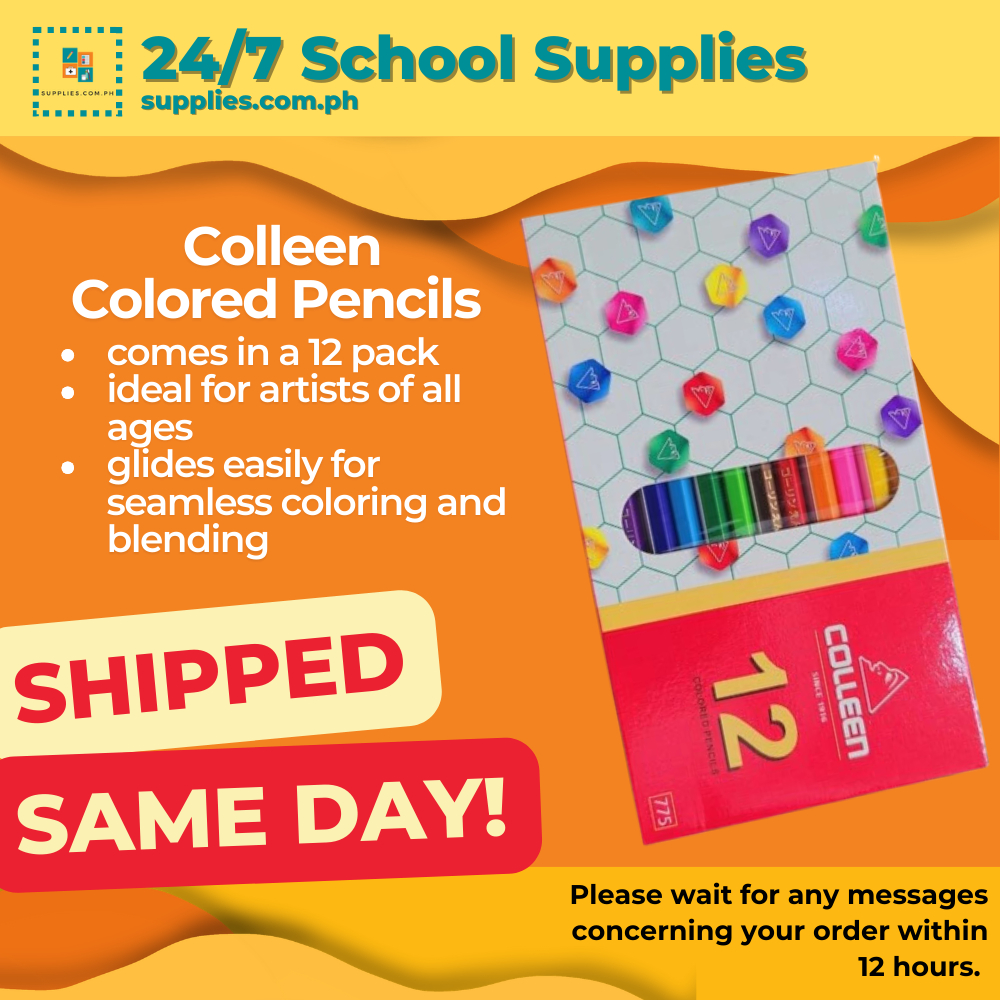 Colleen Colored Pencils 12 Colors Smooth glide | Shopee Philippines