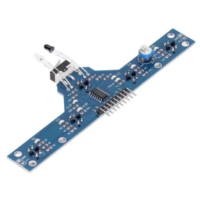 Line Track Modules 5 Channel Adjustable Level Bump Sensor IR Proximity ...