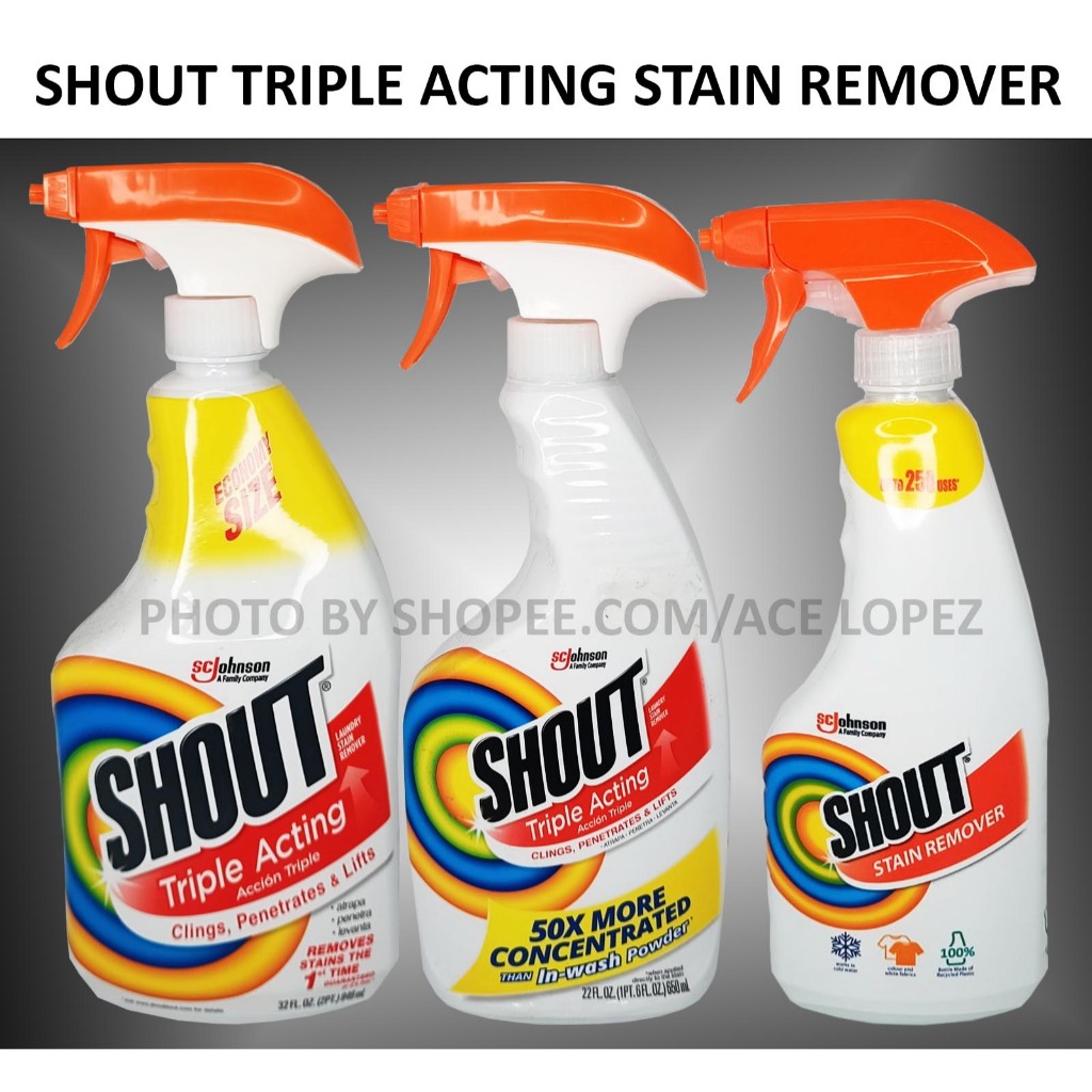 Shout Laundry Triple Acting Stain Remover US Imports als21207 | Shopee ...