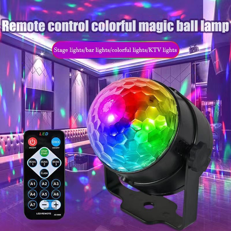 RGB Disco Ball Crystal Magic Ball Light Colorful Atmosphere Light ...