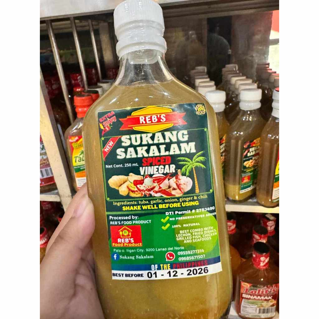Reb's Sukang Sakalam Spiced Vinegar 250 ml (Proud Product of Iligan ...