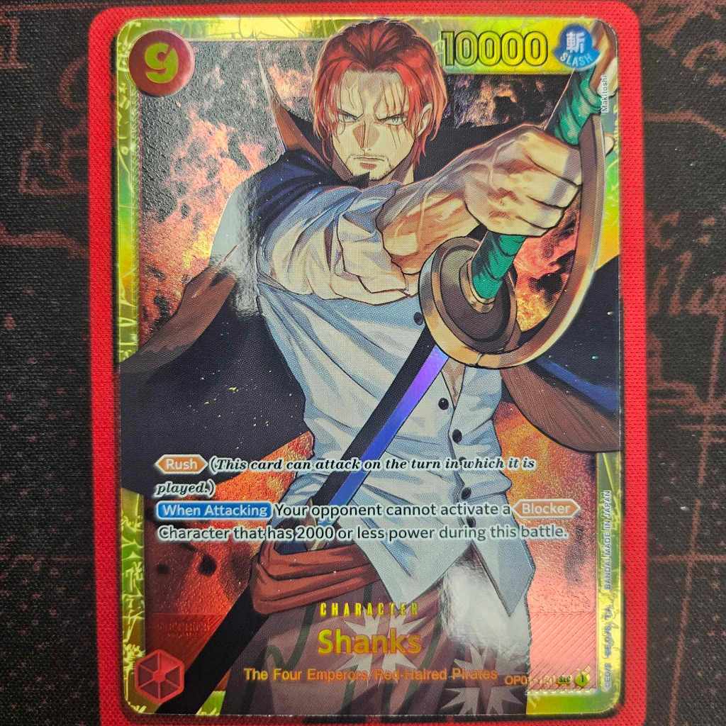One Piece TCG [ENGLISH] OP01-120 SEC Shanks [ENGLISH VERSION] | Shopee ...